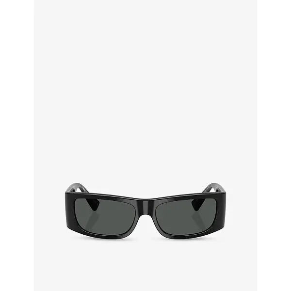 Versace Ve4482 Pillow-frame Acetate Sunglasses - Black