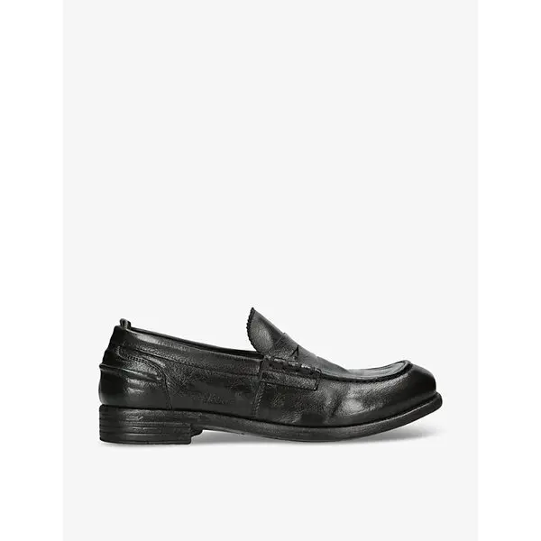 Officine Creative Calixte Leather Penny Loafers - Black
