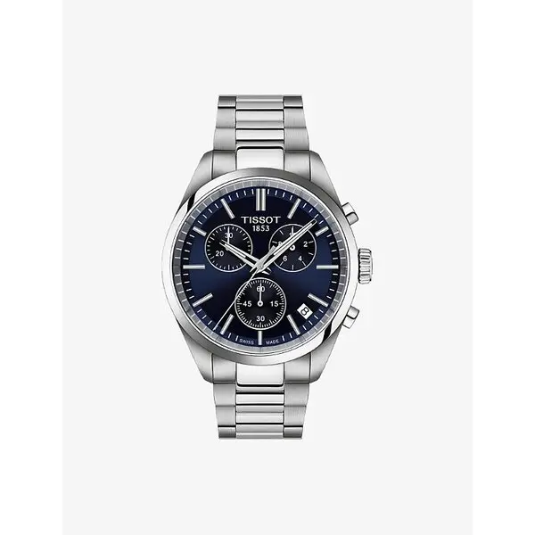 TISSOT Pr 100 Chronograph Stainless Steel Quartz Watch - Blue