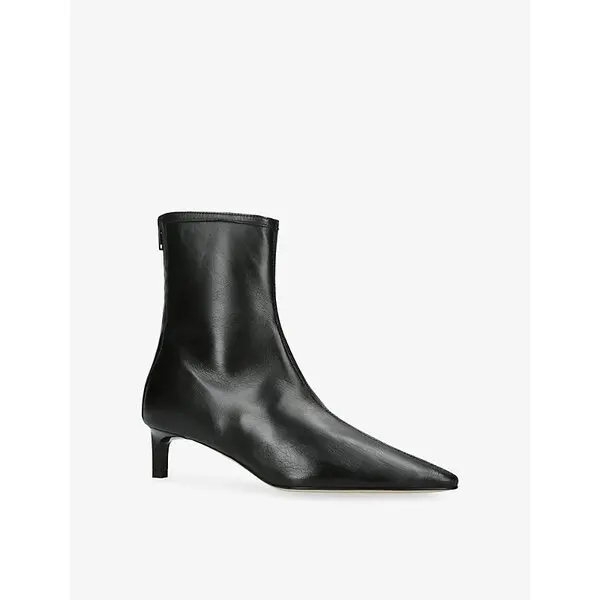 Dear Frances Leather Ankle Boots With Stiletto Heel