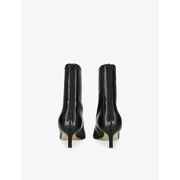 Dear Frances Leather Ankle Boots With Stiletto Heel
