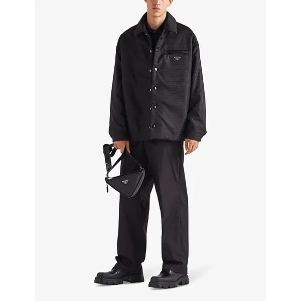 Prada Re-nylon Brand-plaque Padded Polyamide Jacket