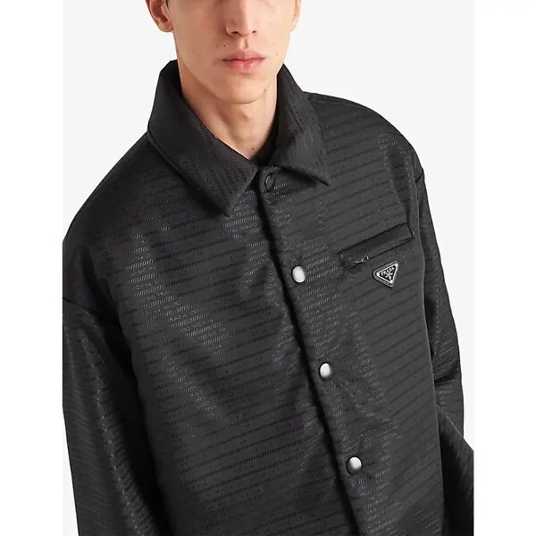 Prada Re-nylon Brand-plaque Padded Polyamide Jacket