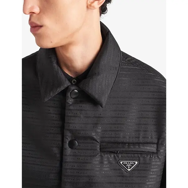 Prada Re-nylon Brand-plaque Padded Polyamide Jacket