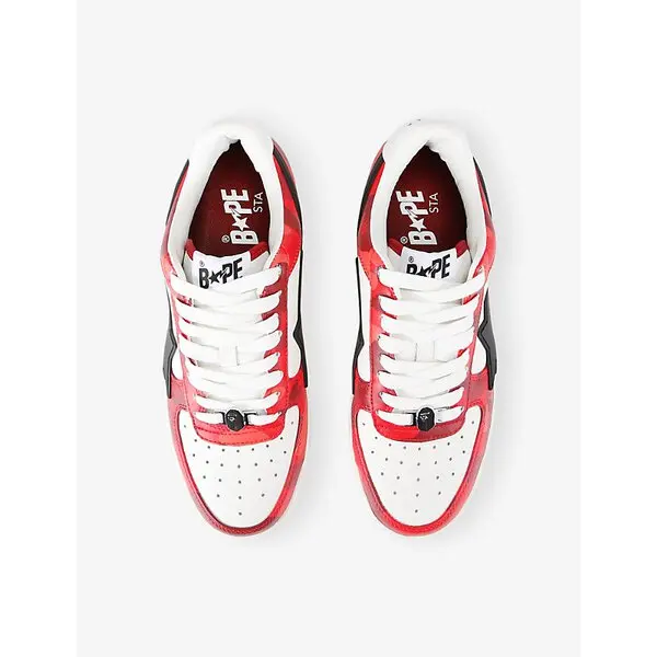 A BATHING APE Sta Os #1 M1 Leather Trainers