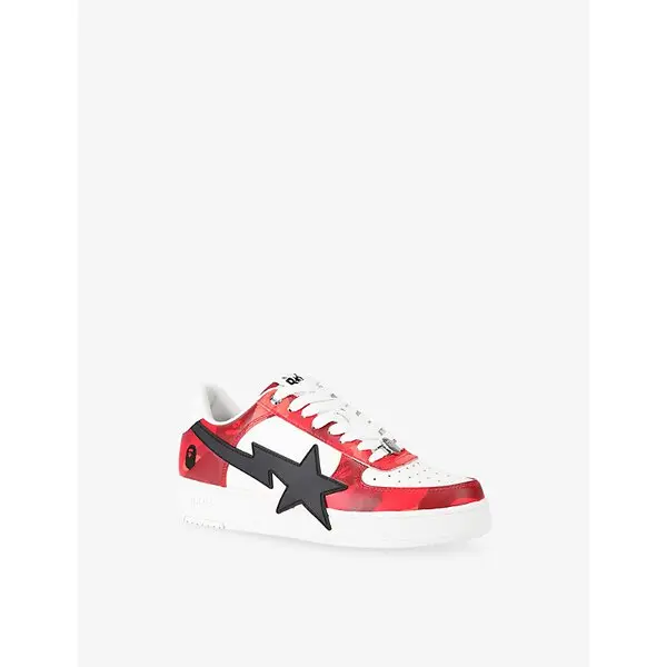 A BATHING APE Sta Os #1 M1 Leather Trainers