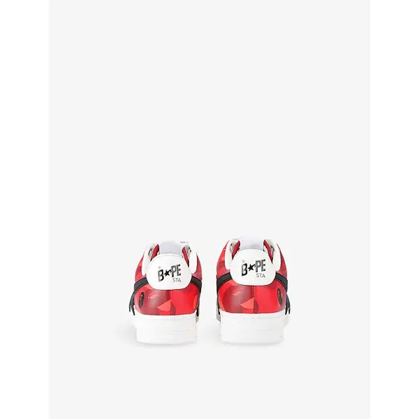 A BATHING APE Sta Os #1 M1 Leather Trainers