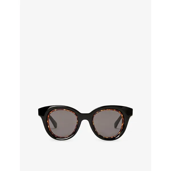 Loewe Butterfly Mini Anagram Sunglasses - Black