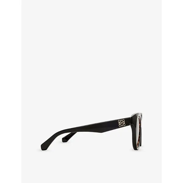 Loewe Butterfly Mini Anagram Acetate Sunglasses - Black