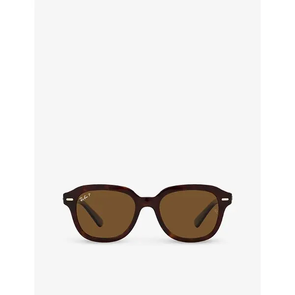 Ray-ban Acetate Square Frame Sunglasses - Brown