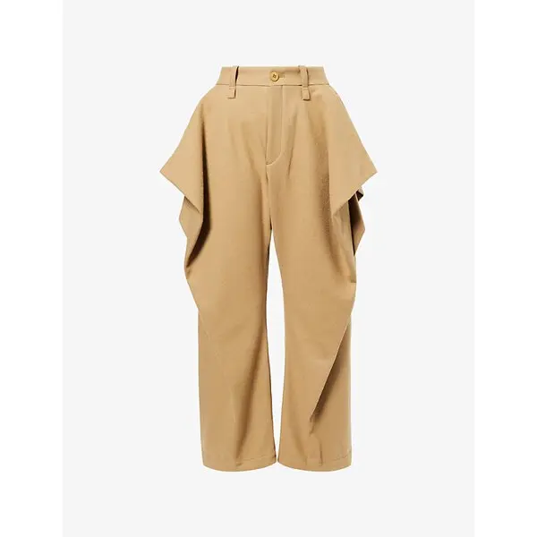 Issey Miyake Straight-leg Wool-blend Trousers