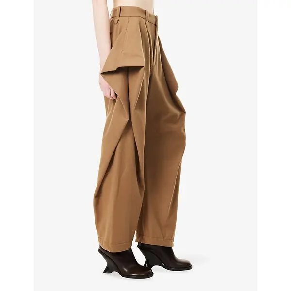 Issey Miyake Straight-leg Wool-blend Trousers