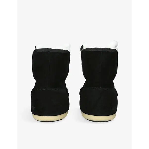 Moon Boot Evx Suede And Shearling Snow Boots - Black
