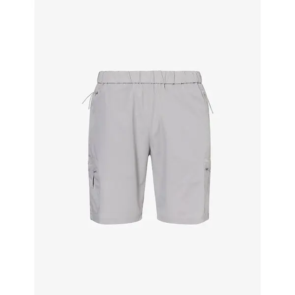ARNE Active Cargo Zip-pocket Stretch-woven Shorts - Mid Grey
