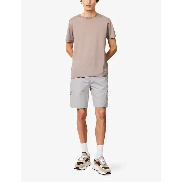 ARNE Active Cargo Zip-pocket Stretch-woven Shorts - Mid Grey