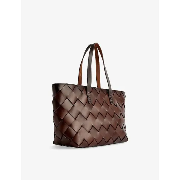 Dragon Diffusion Woven Leather Tote