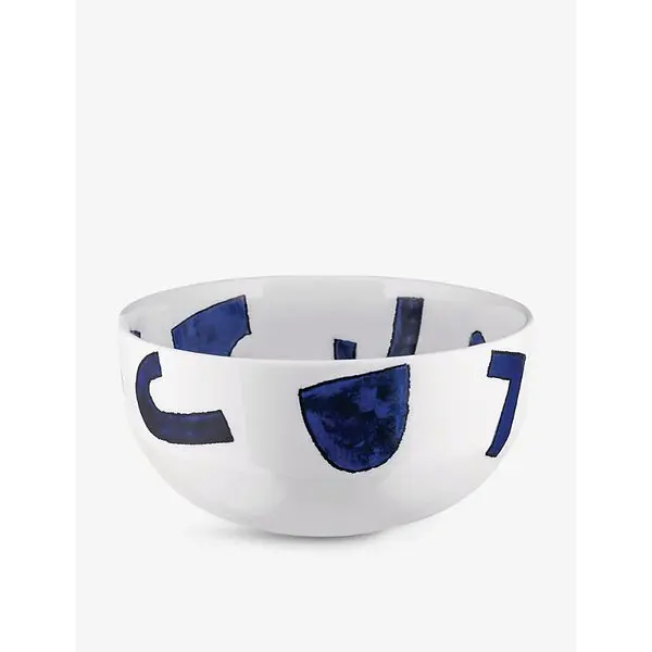 ALESSI Itsumo Porcelain Salad Bowl 20cm - Blue