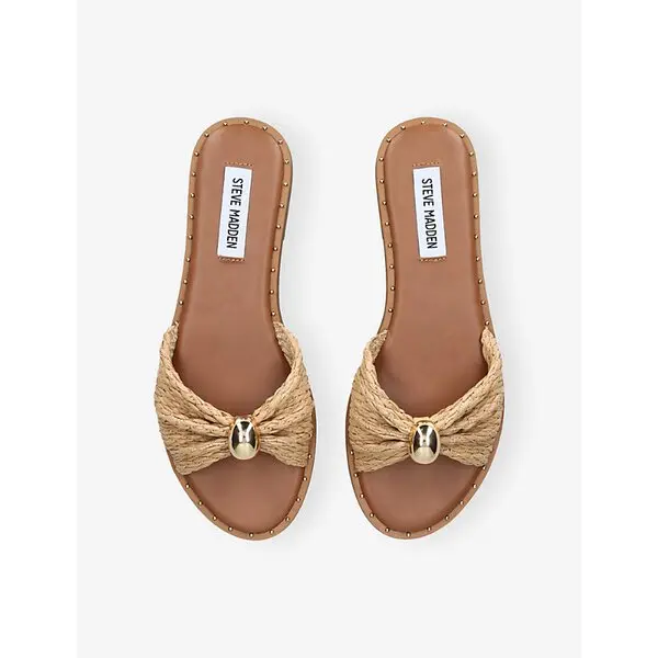 Steve Madden Dipsy Raffia Flat Sandals