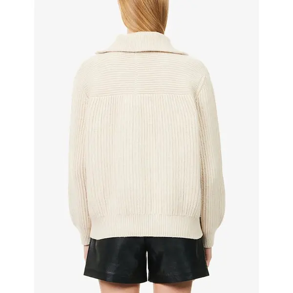 ANINE BING Sammy Half-zip Jumper