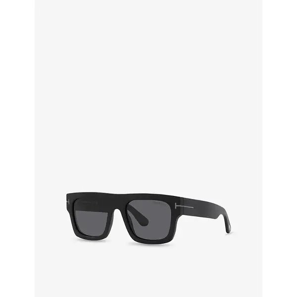 TOM FORD Irregular Sunglasses - Black