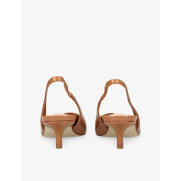 Steve Madden Kittie Faux-leather Slingbacks