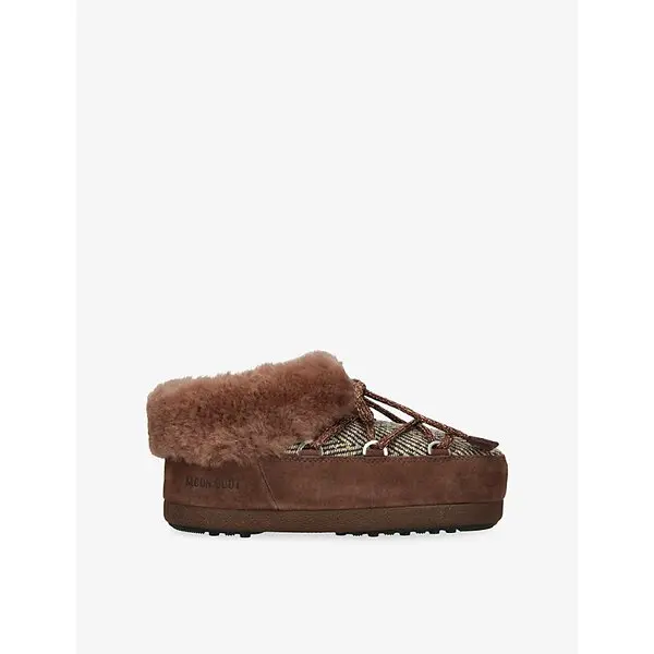 Moon Boot X Guest In Residence Evx Chalet Faux-fur Mules - Brown
