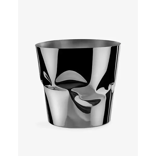 ALESSI Compressioni Stainless-steel Wine Cooler 24cm - Silver