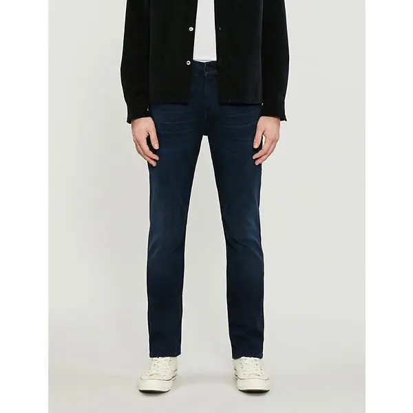 7 For All Mankind Slimmy Luxe Performance Plus Slim-fit Jeans - Deep Blue