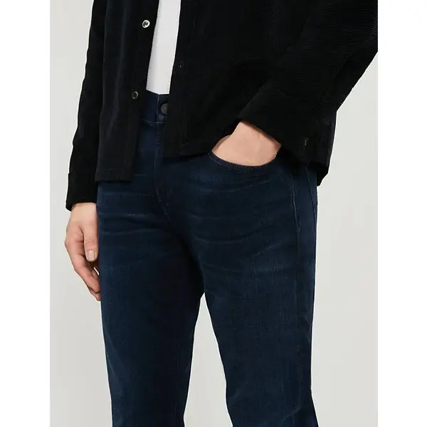 7 For All Mankind Slimmy Luxe Performance Plus Slim-fit Jeans - Deep Blue