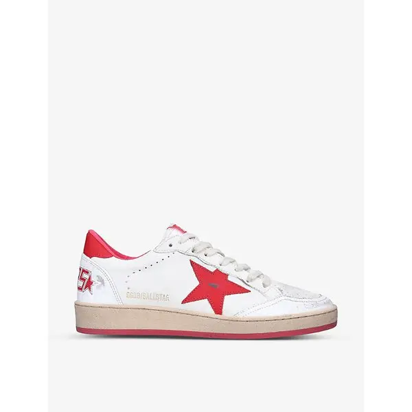 GOLDEN GOOSE Ball Star Leather Low-top Trainers - White/comb