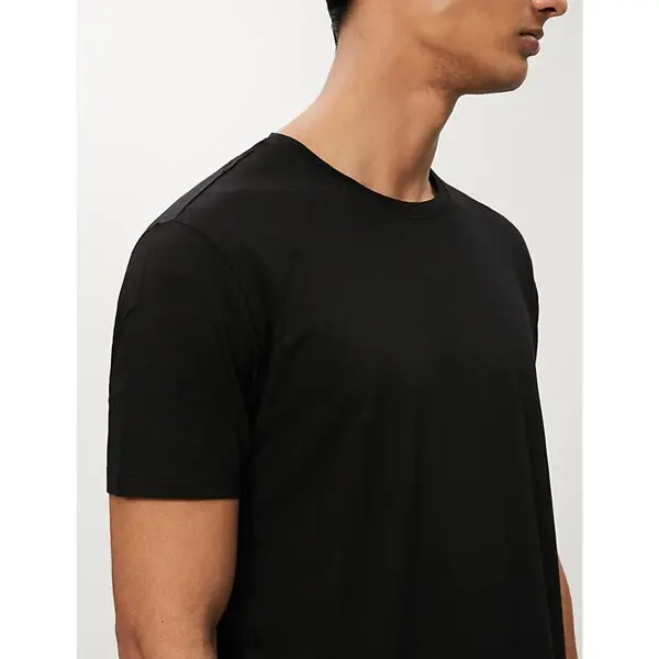 Derek Rose Basel Stretch-modal T-shirt - Black