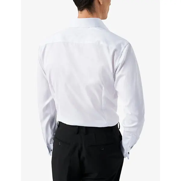 Eton Contemporary Signature French-cuff Cotton-twill Shirt - White