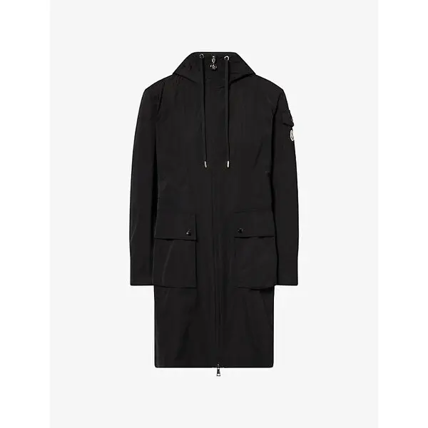 Moncler Laerte Long Tech-woven Parka