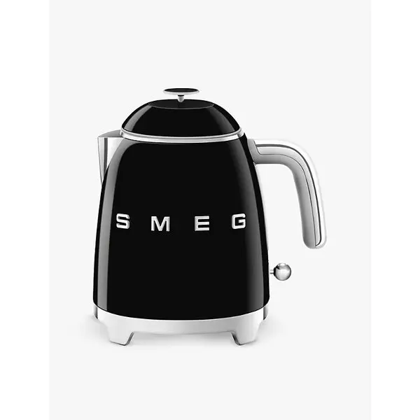 SMEG Klf05 Logo-plaque Mini Stainless-steel Kettle 800ml - Black