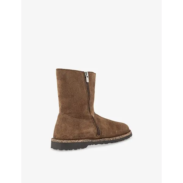 BIRKENSTOCK Uppsala Shearling Suede Boots - Dark Tea