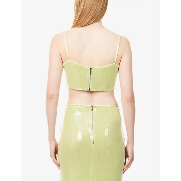 AMY LYNN Sequin Woven Top