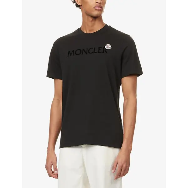 Moncler Crewneck Logo-patch Cotton T-shirt