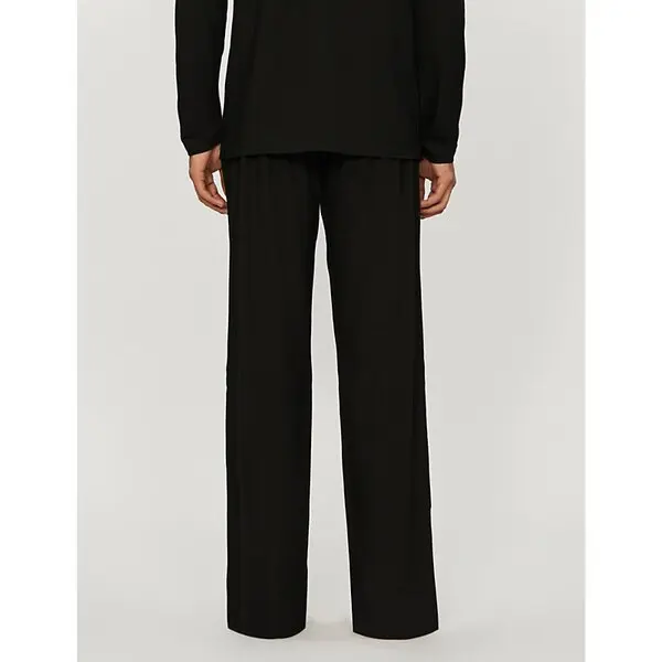 Derek Rose Basel Stretch-modal Trousers - Black