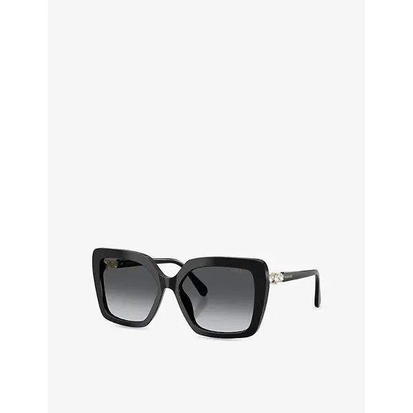 SWAROVSKI Square Frame Acetate Sunglasses