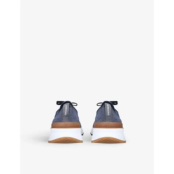 Brunello Cucinelli Brand-embossed Knitted Low-top Trainers