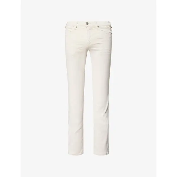 Paige Lennon Slim-fit Stretch-cotton Trousers