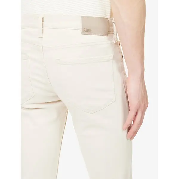 Paige Lennon Slim-fit Stretch-cotton Trousers
