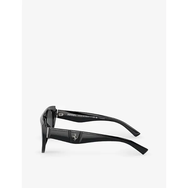 FERRARI Pilot-frame Acetate Sunglasses