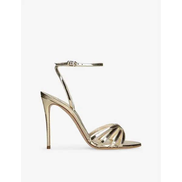 Casadei Julia 100 Patent-leather Heeled Sandals