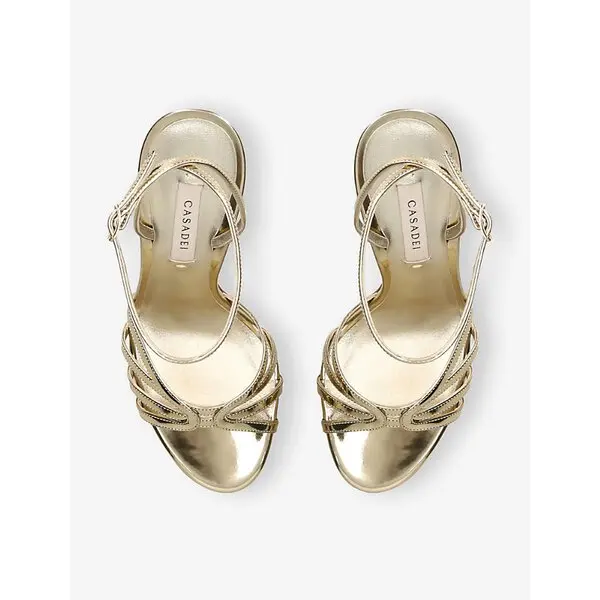 Casadei Julia 100 Patent-leather Heeled Sandals