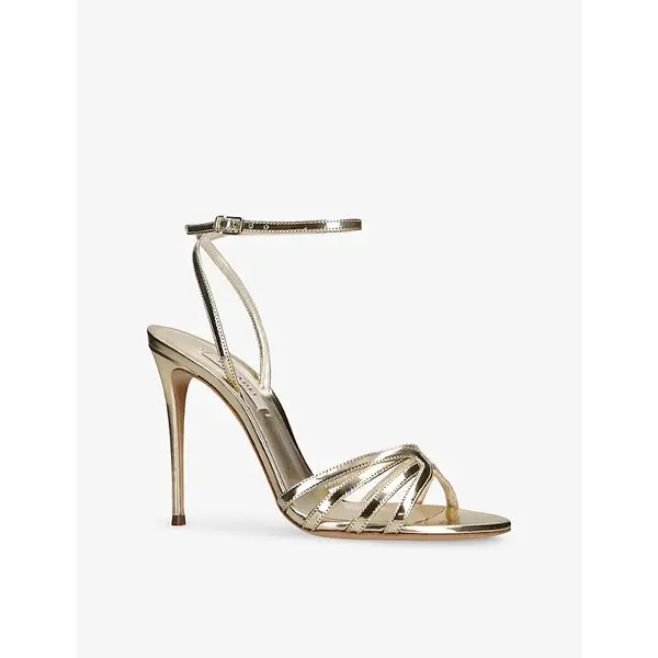 Casadei Julia 100 Patent-leather Heeled Sandals