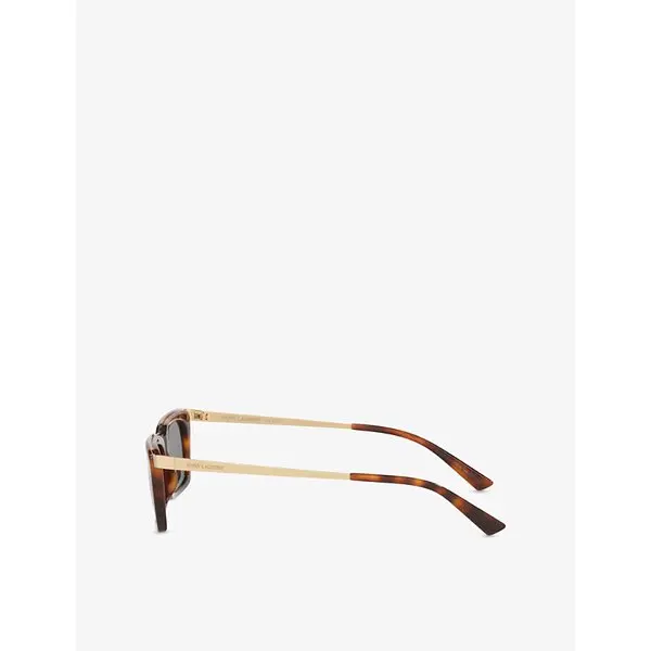 Saint Laurent Sl 766 Rectangle-frame Sunglasses - Brown