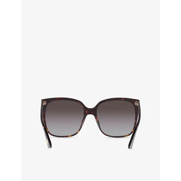 Gucci Gg0022s Cat Eye-frame Acetate Sunglasses - Brown