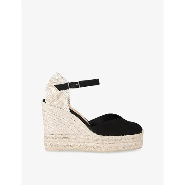CastaÑer Chiara Lace-up Espadrilles - Black