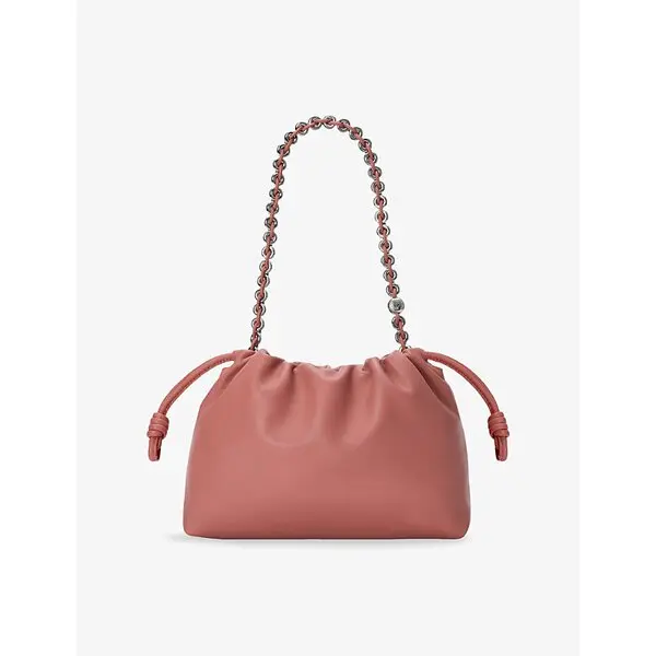Loewe Flamenco Medium Leather Clutch Bag - Blush